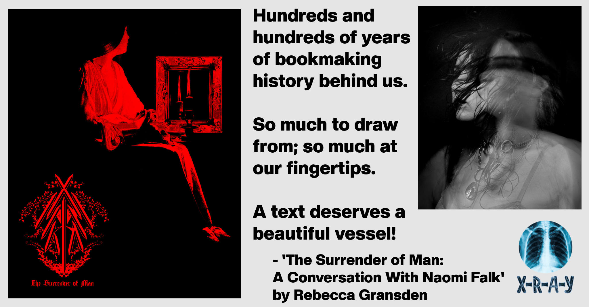 THE SURRENDER OF MAN: A CONVERSATION WITH NAOMI FALK by Rebecca ...